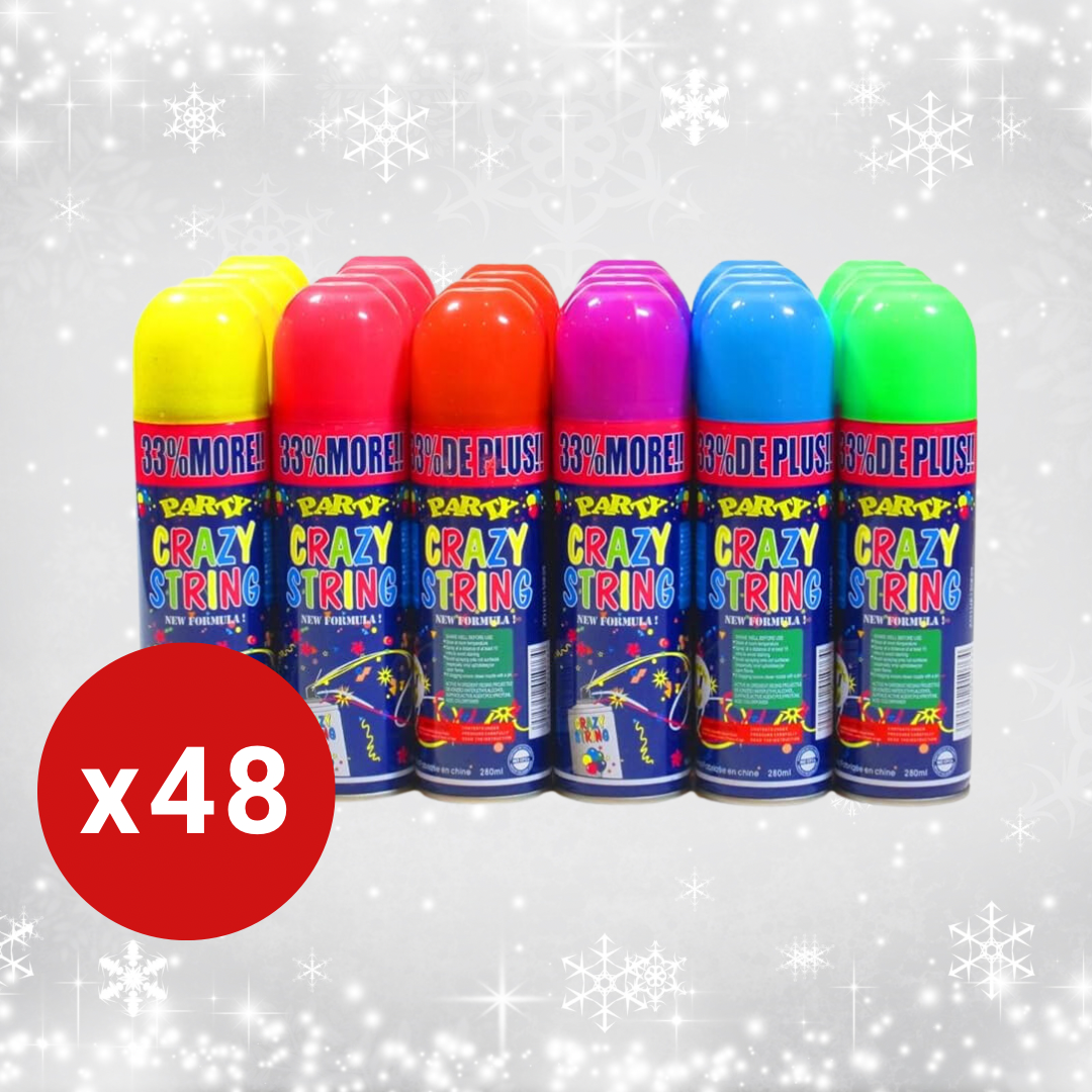 Pack Spray Serpentina Cotillón (48 unidades) – chinitotao